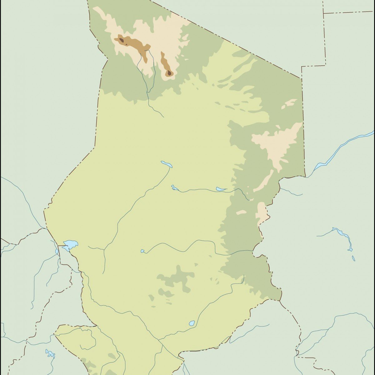 Chad Maps | Download vector maps for Adobe Illustrator