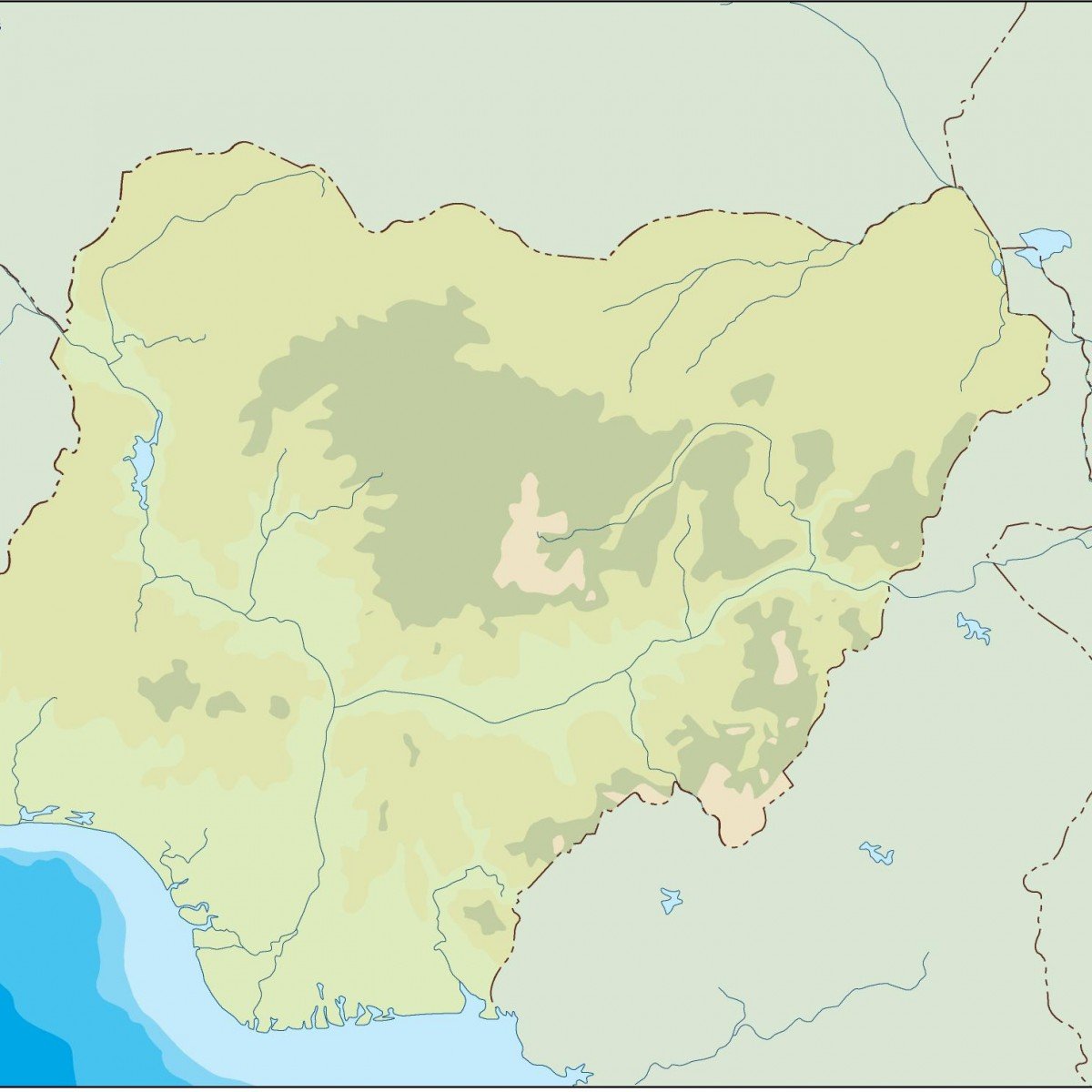 Nigeria Maps | Download vector maps for Adobe Illustrator