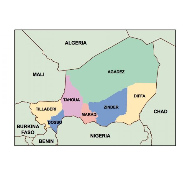 niger presentation map | Vector maps